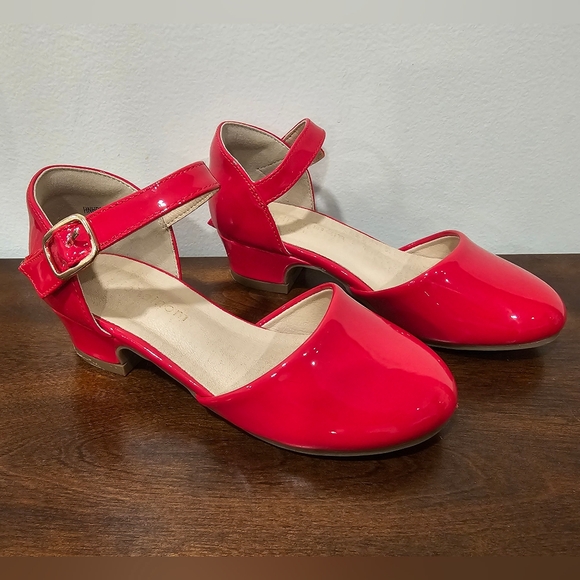 Shoes | Red Patent Leather Girls Shoes Size 12 | Poshmark